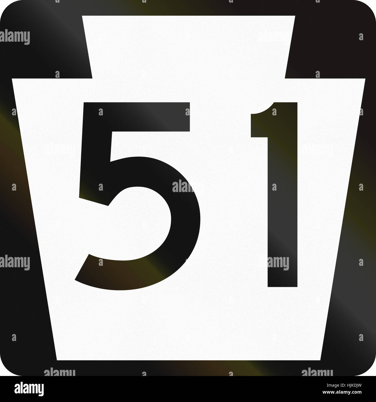 Pennsylvania Highway Route shield used in the US Stock Photo - Alamy