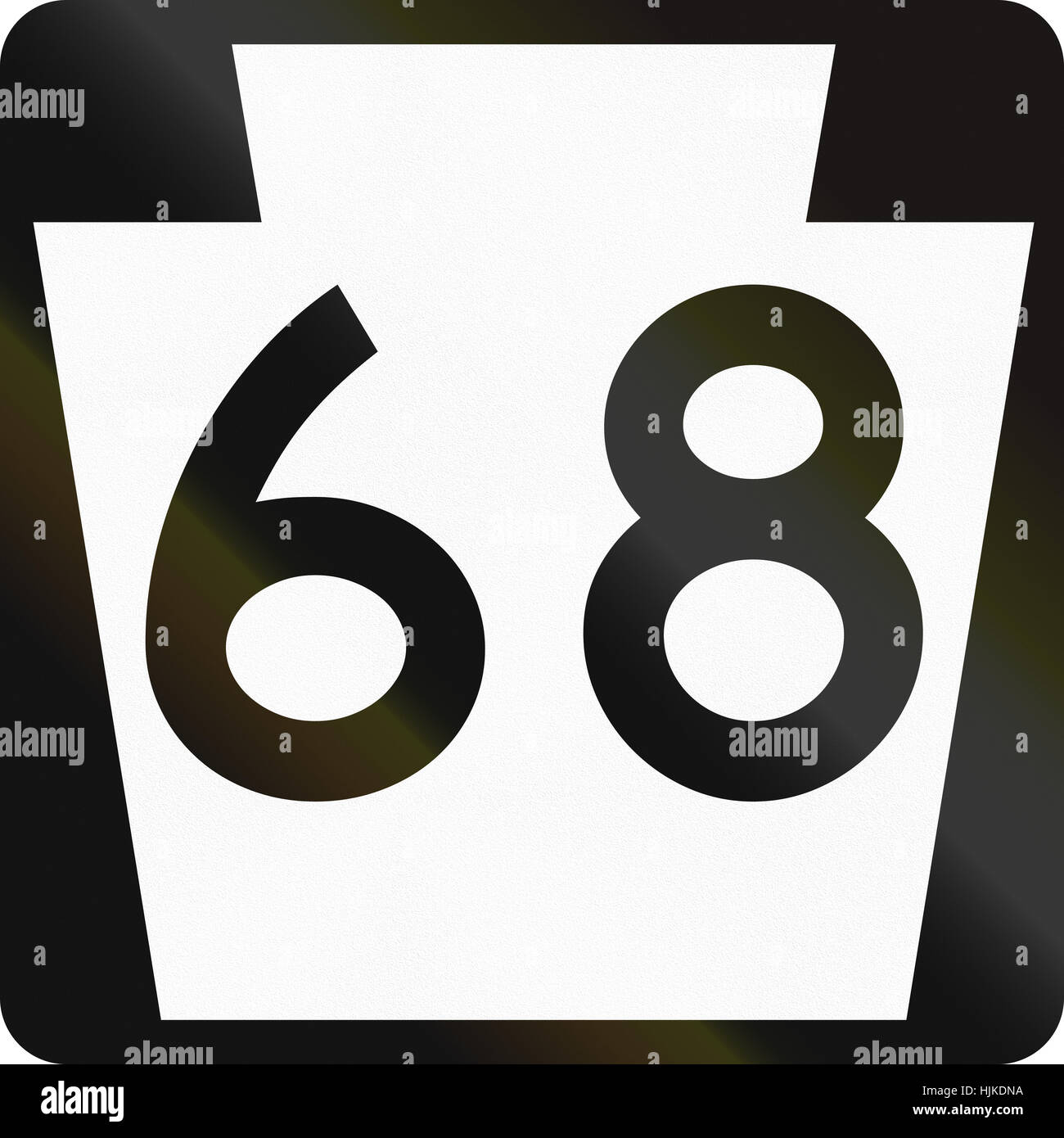 Pennsylvania Highway Route shield used in the US Stock Photo - Alamy