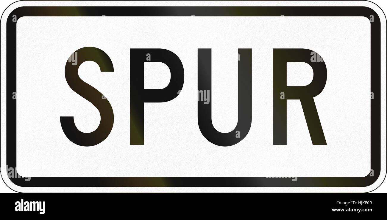 Supplementary Spur plate used with route shields in the US Stock Photo ...
