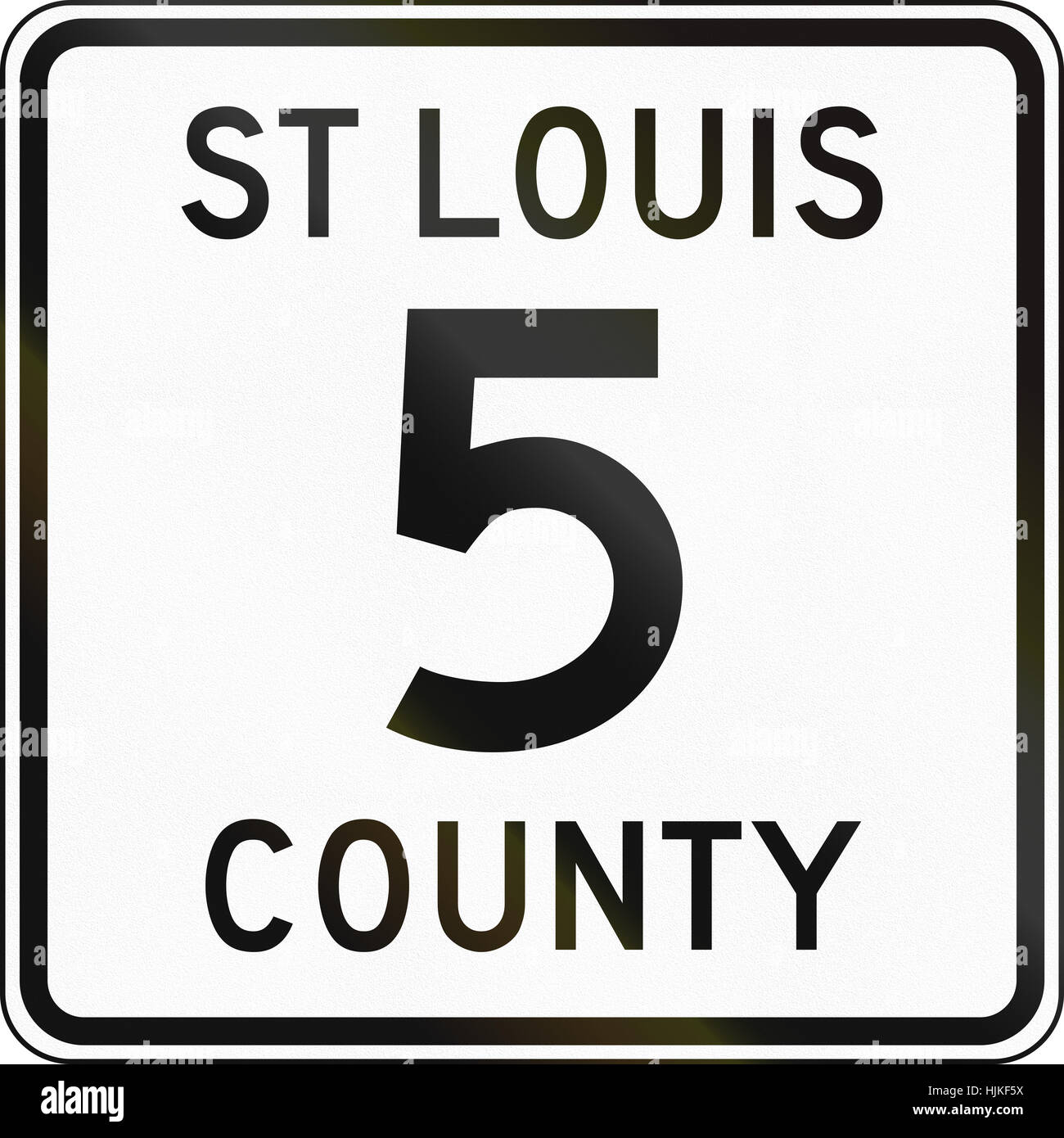 Minnesota county route shield - St. Louis County Stock Photo - Alamy