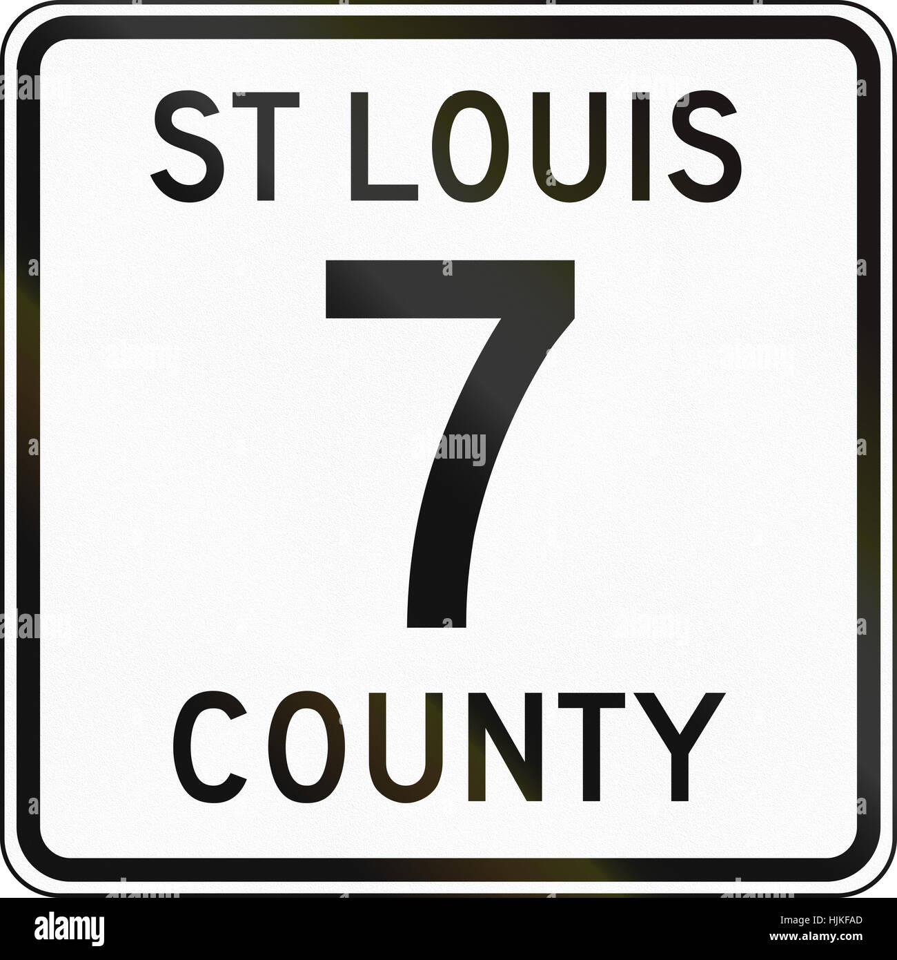 Minnesota county route shield - St. Louis County Stock Photo - Alamy