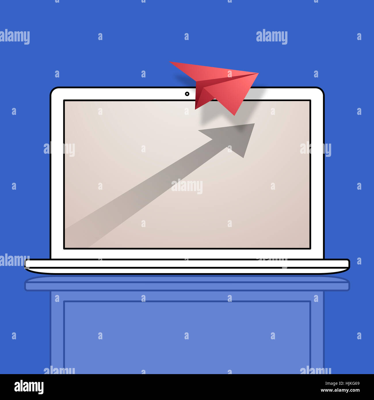 Focus Paper Airplane Concentration Goals Target Concept Stock Photo - Alamy