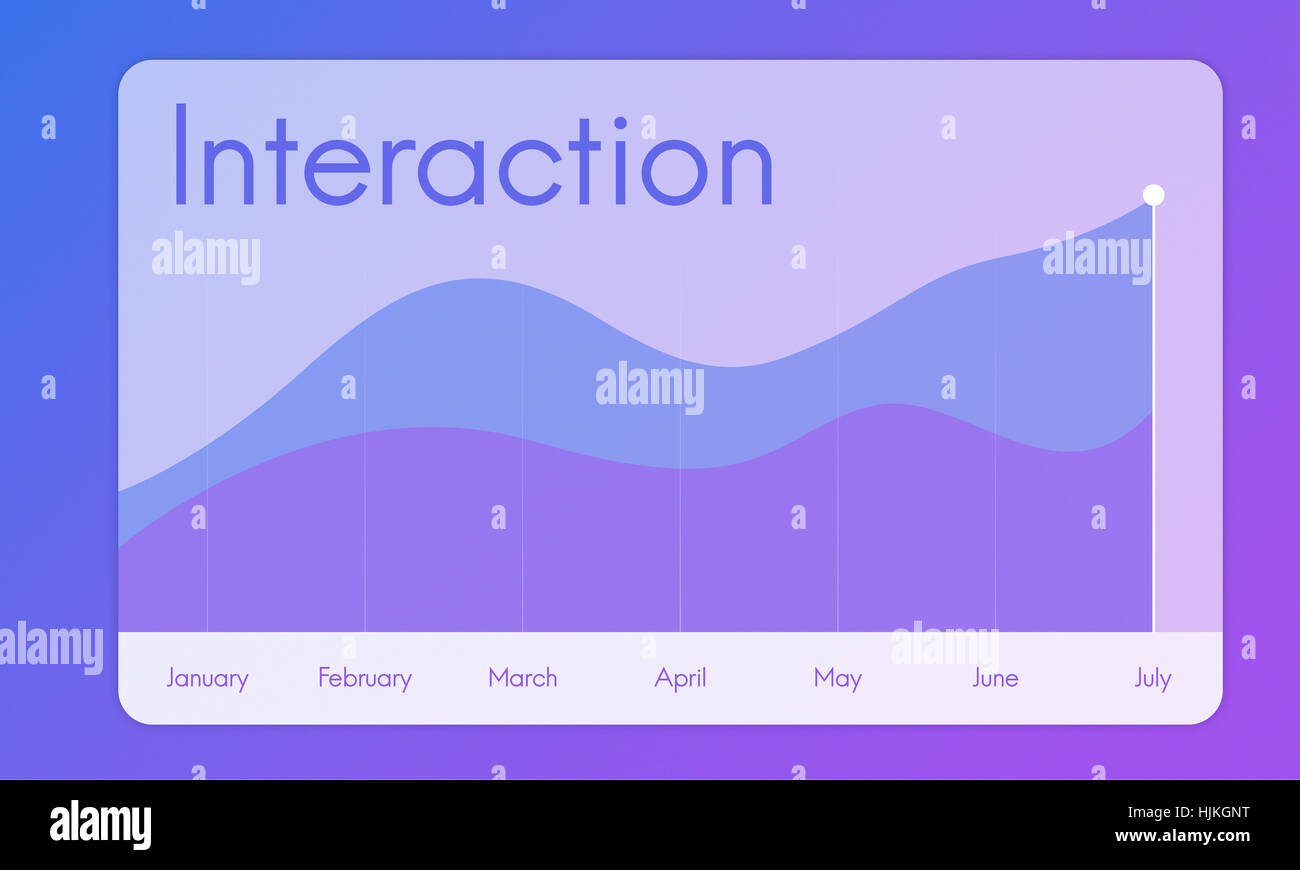 Interaction Connection Statistics Chart Concept Stock Photo - Alamy