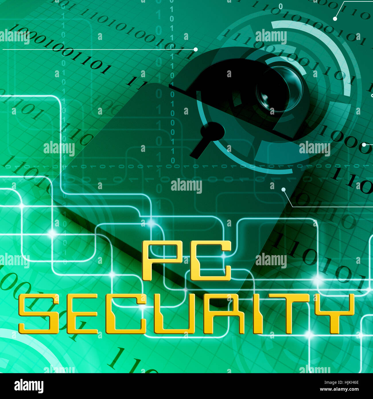 Pc Security Data And Padlock Shows Computer Protection 3d Rendering Stock Photo - Alamy