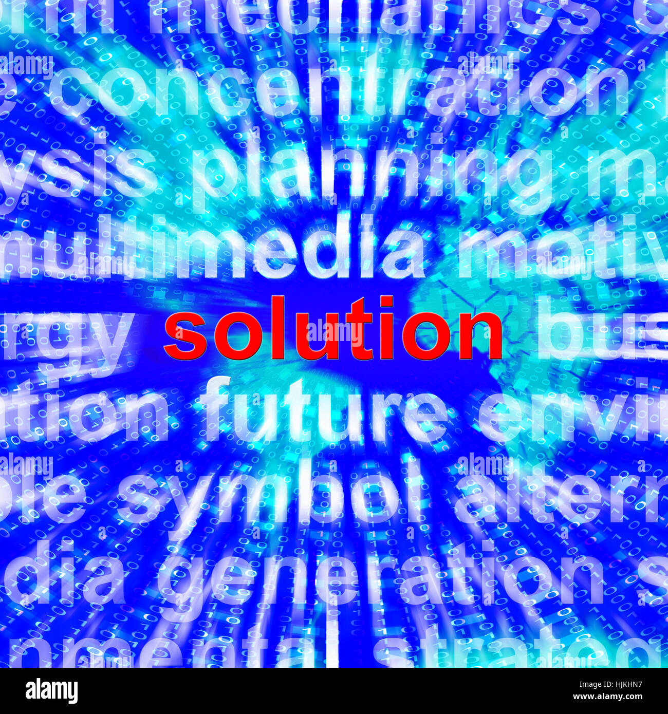 Solution Word Showing Success Acheivement And Strategies 3d Rendering ...