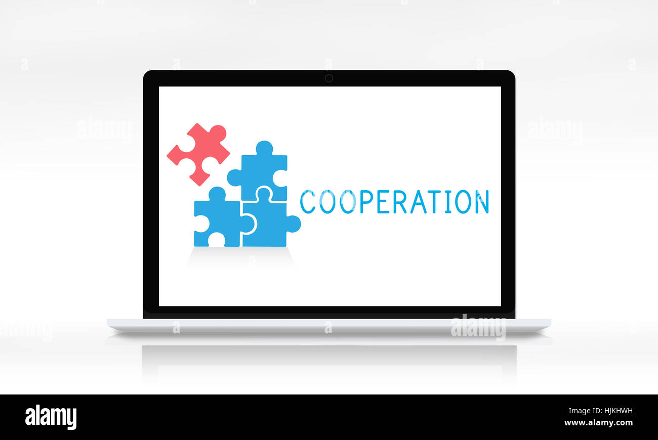 Teamwork Connection Cooperation Partnership Concept Stock Photo - Alamy