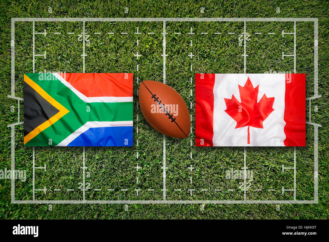 South africa flag on rugby hi-res stock photography and images - Alamy
