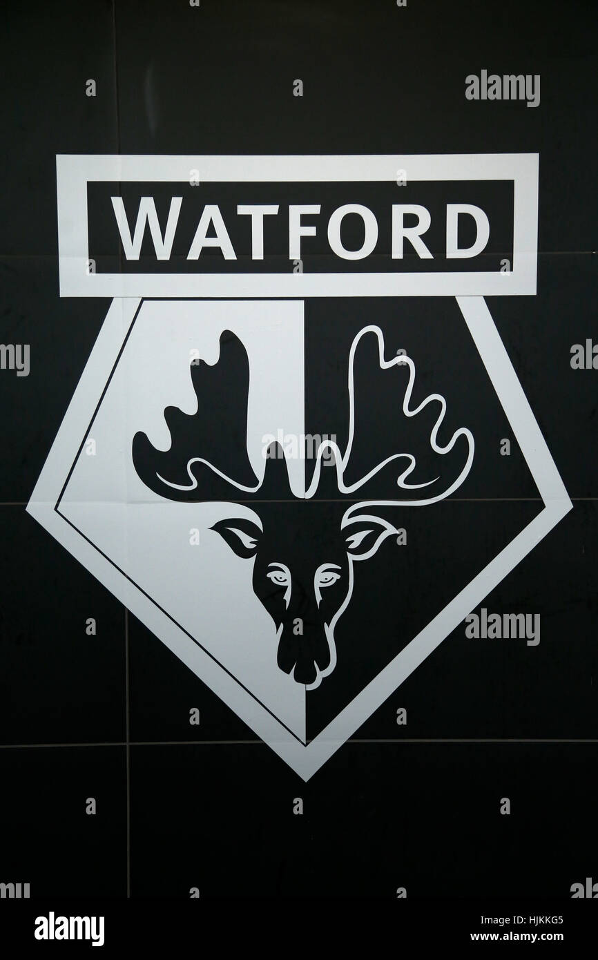 A general view of the Watford logo Stock Photo - Alamy