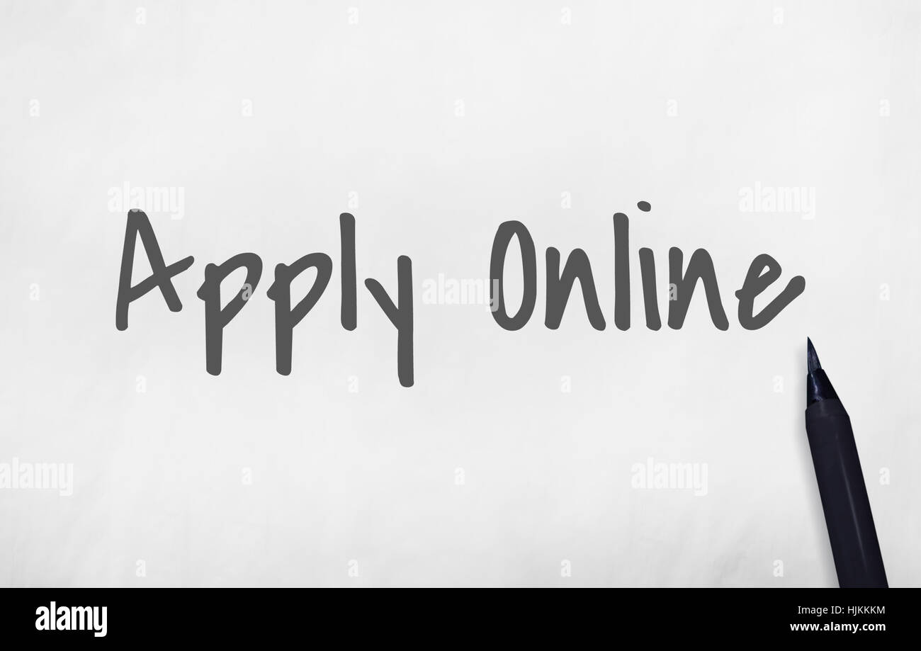 Apply Online Registration Application Networking Online Concept Stock ...