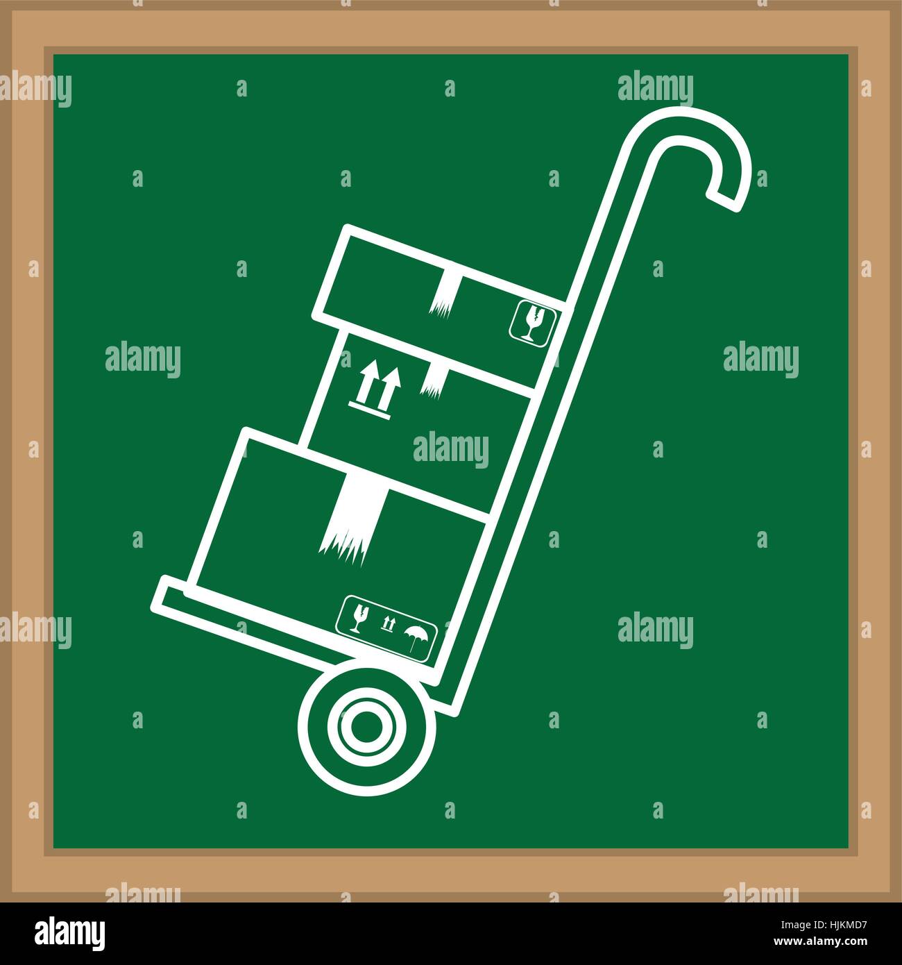 Carton package boxes handle Stock Vector Images - Alamy