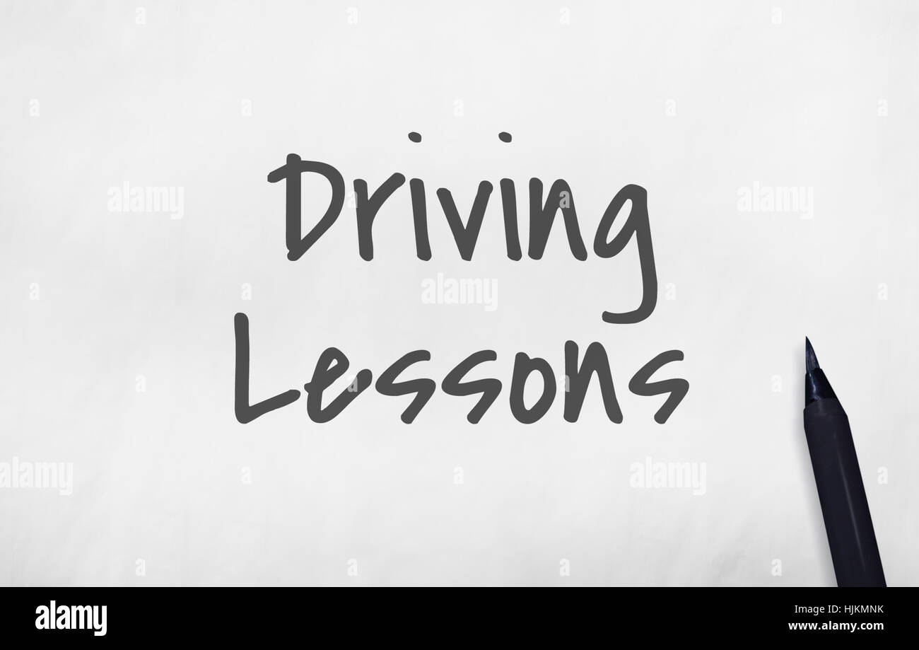 Driving Lessons Driver's License Transportation Concept Stock Photo - Alamy