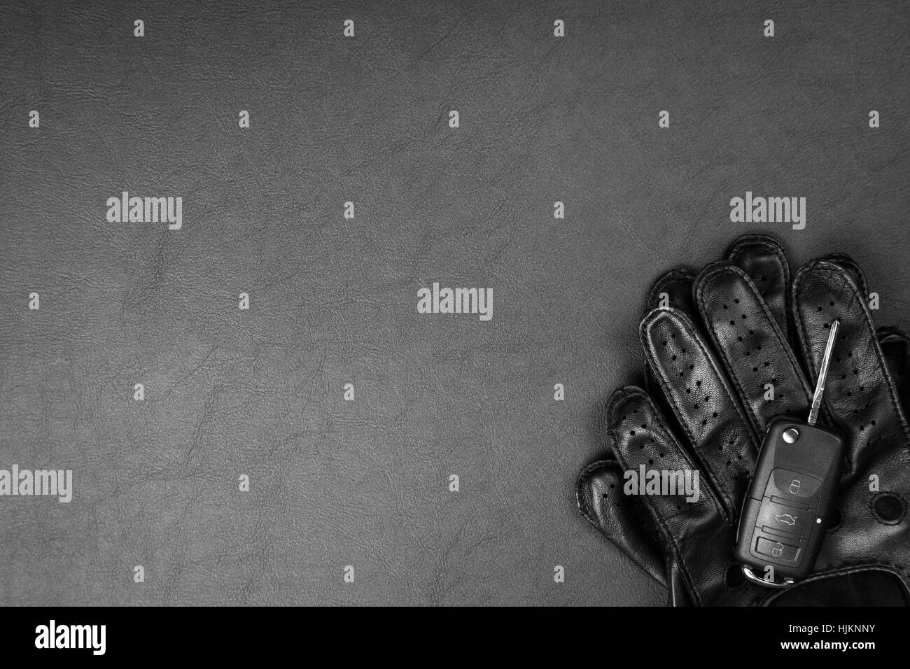 Man driving new car Black and White Stock Photos & Images - Alamy