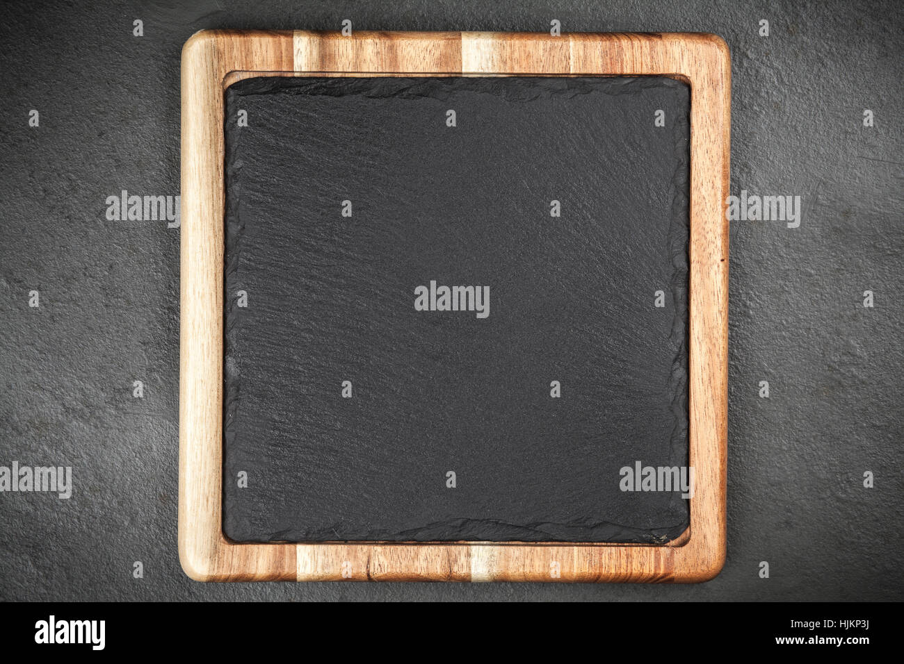 Slate board in a wooden frame Stock Photo - Alamy