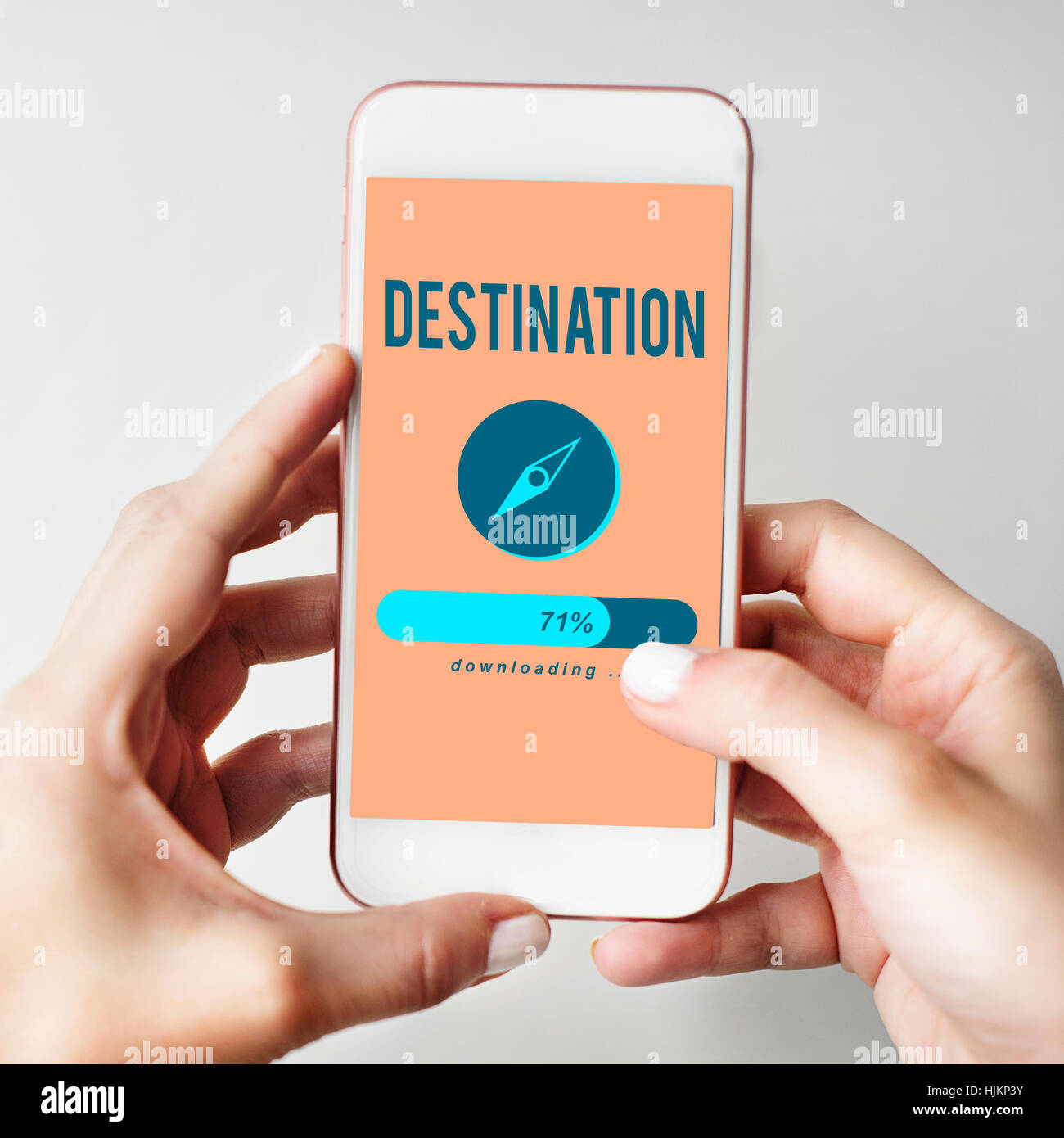 Route Destination Travel Navigation Concept Stock Photo - Alamy