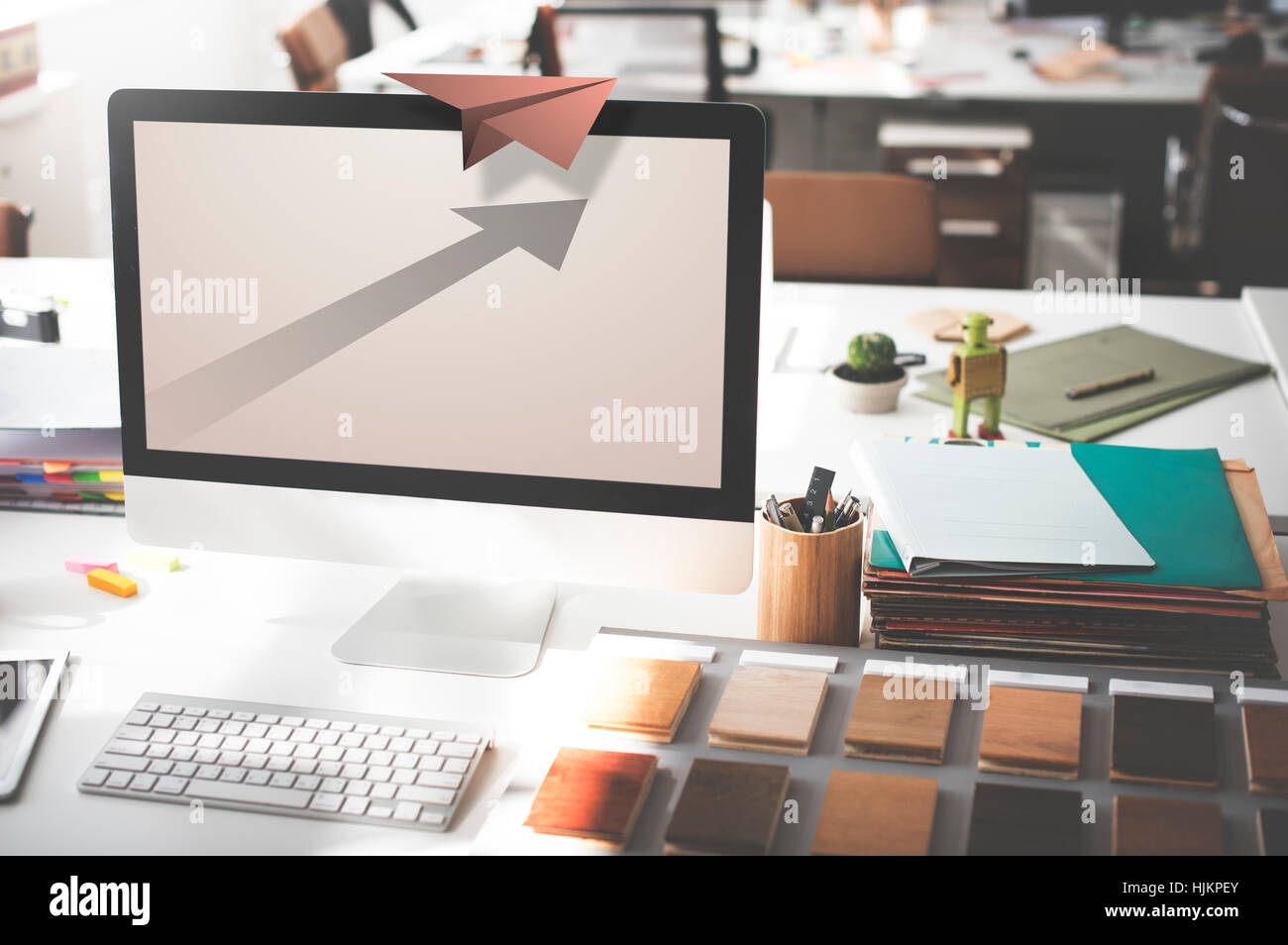 Focus Paper Airplane Concentration Goals Target Concept Stock Photo - Alamy