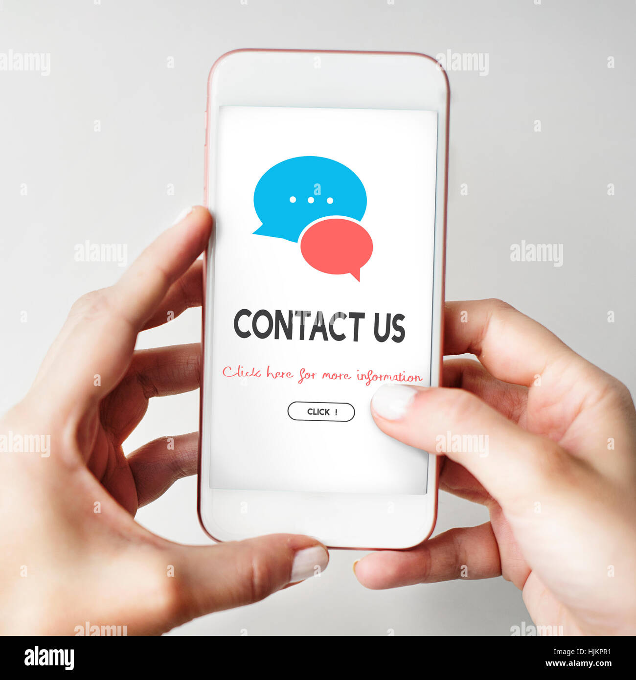 Contact Us Information Support Concept Stock Photo - Alamy
