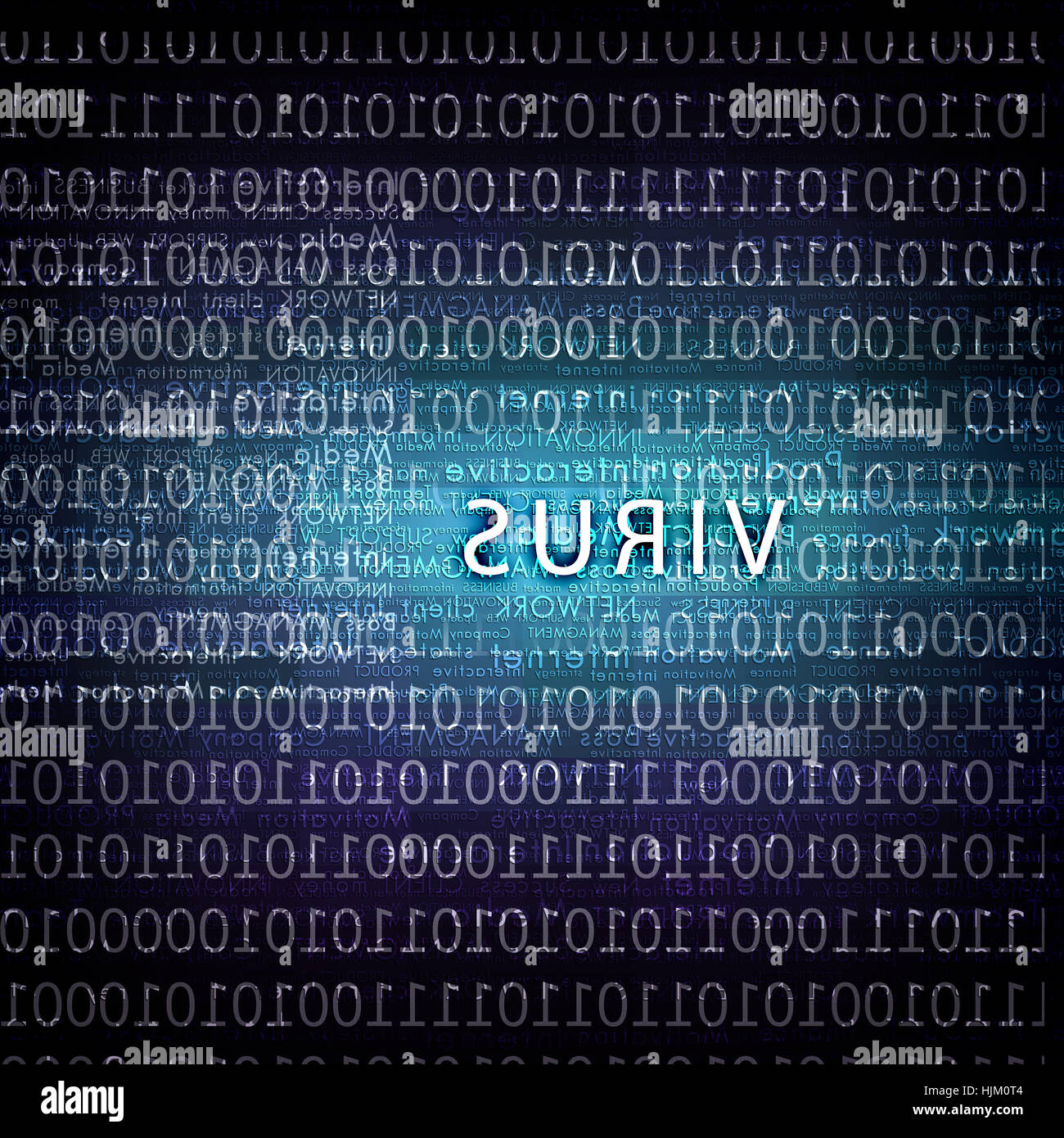 A computer virus detection symbol illustration with word Virus Stock ...