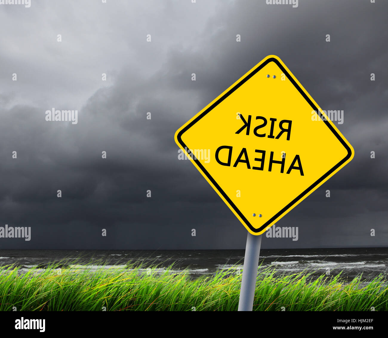 Crisis ahead sign hi-res stock photography and images - Alamy