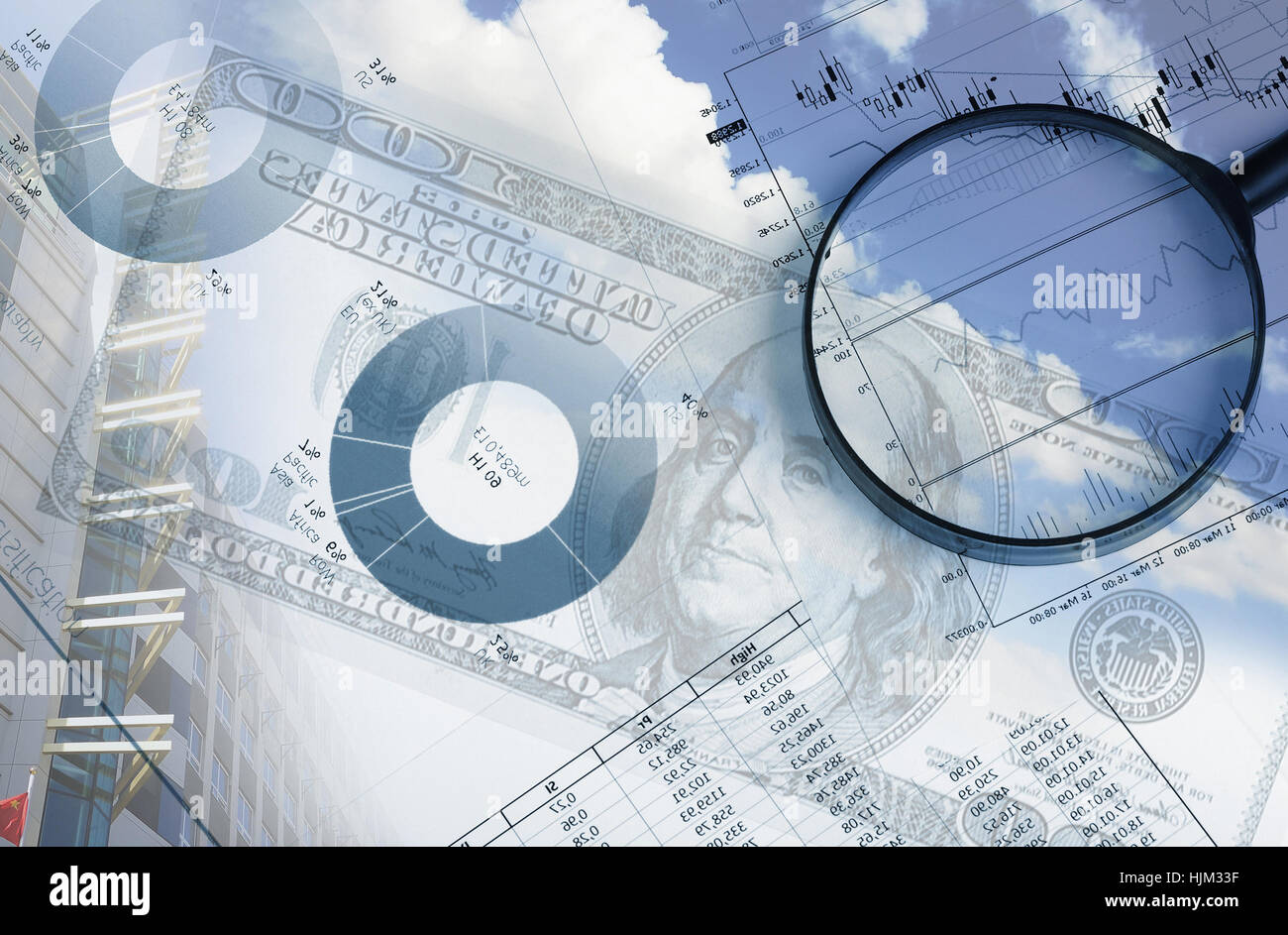 Collage of financial and business charts and graphs hi-res stock ...