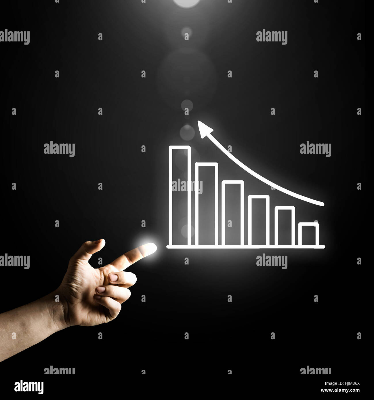 Human hand pointing finger growing hi-res stock photography and images ...