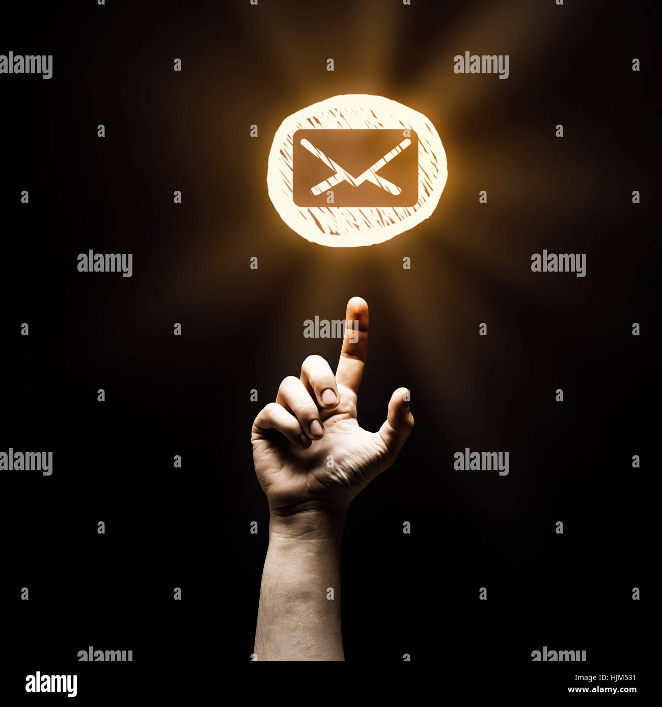 Person icon mail sign hi-res stock photography and images - Alamy