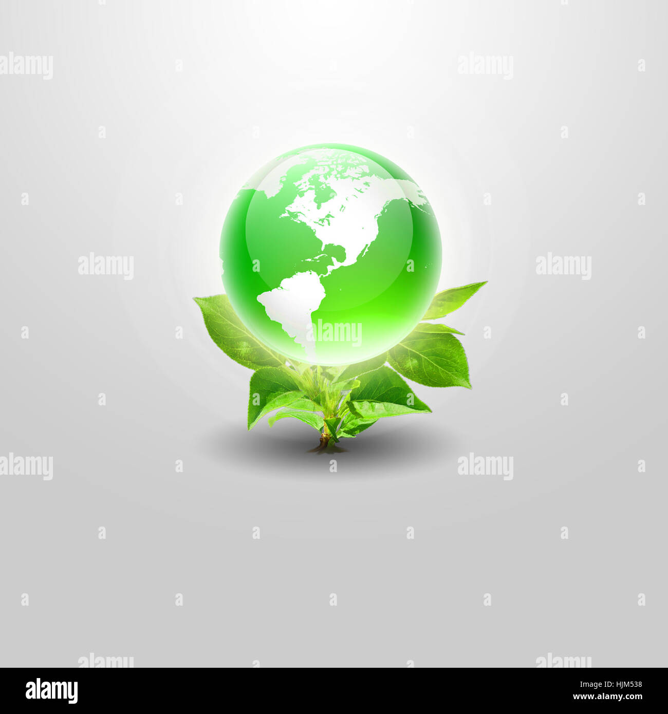 Our own earth symbol of environmental protection hi-res stock ...