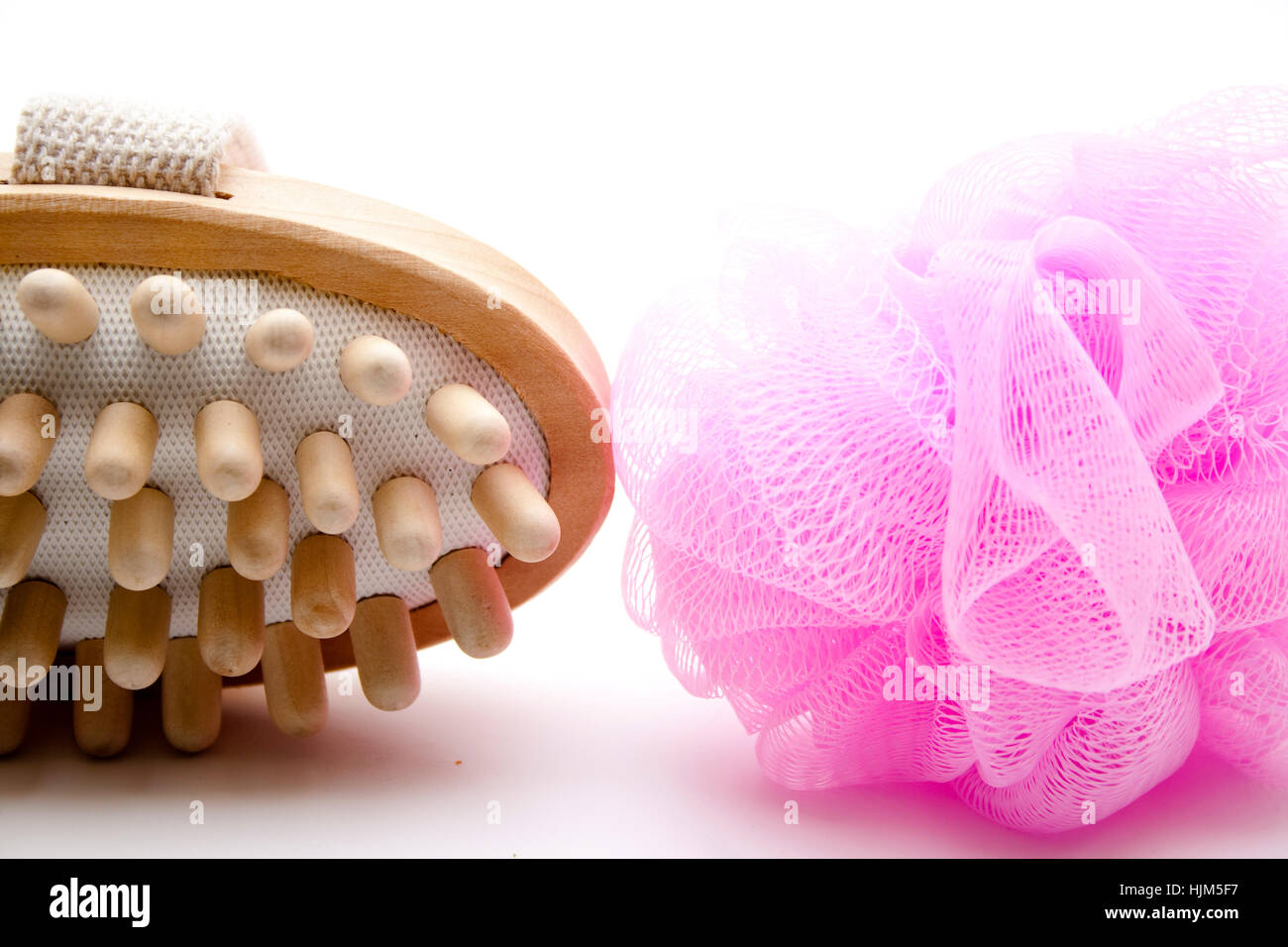 massage brush with sponge network Stock Photo - Alamy