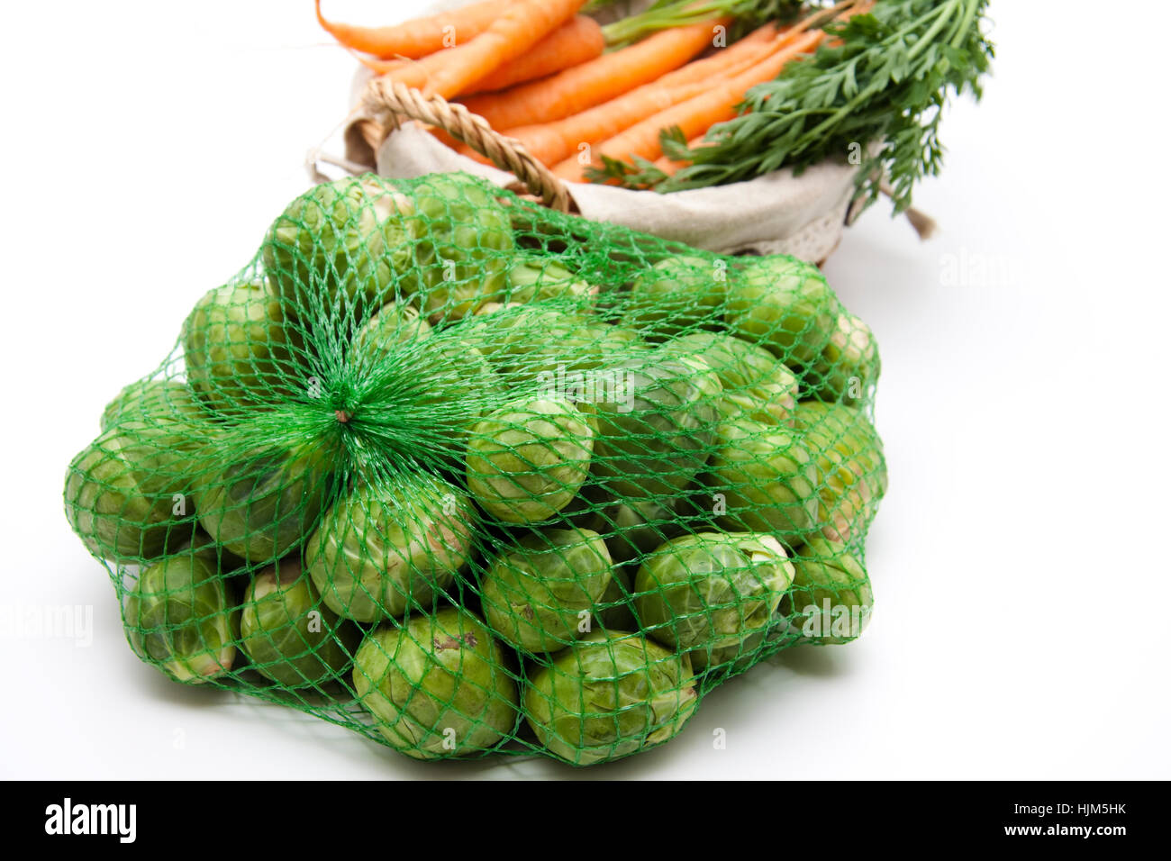brussels sprouts in the net Stock Photo - Alamy