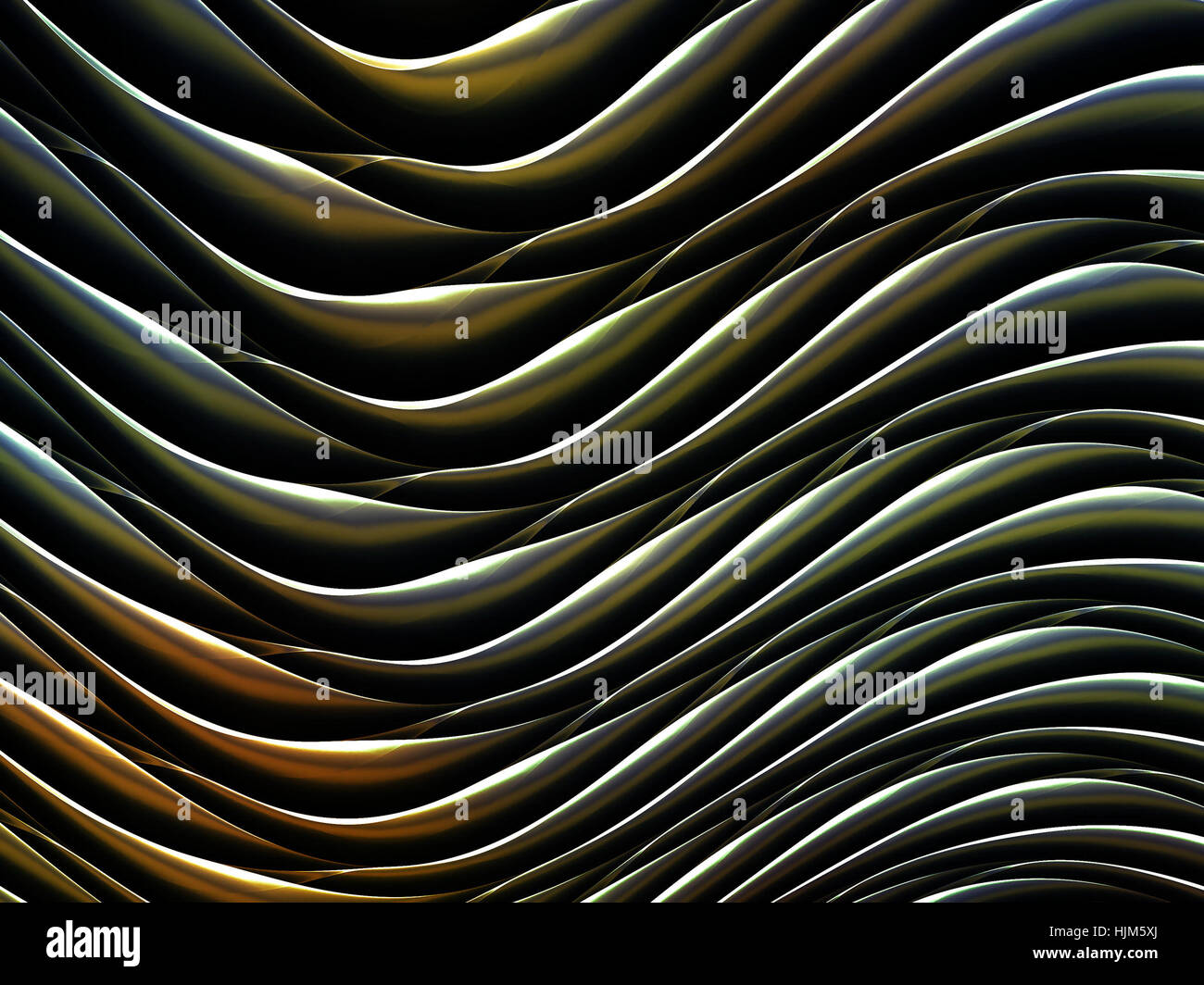 Alien Skin series. Artistic abstraction composed of colored metallic ...