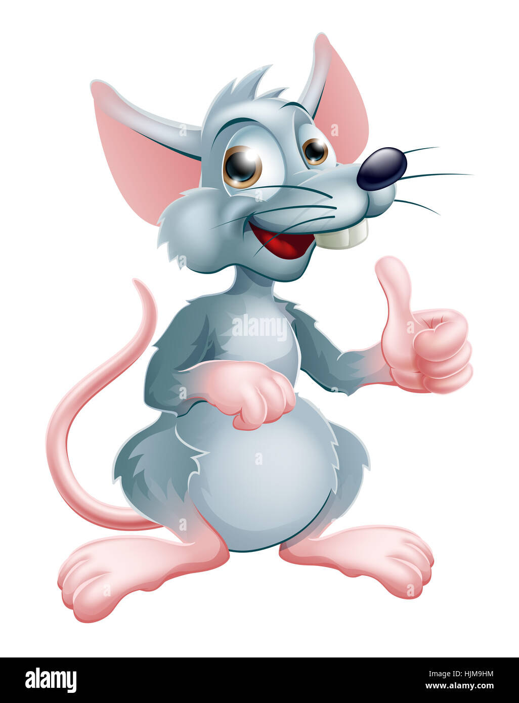 Happy Cartoon Rat Standing Smiling High Resolution Stock Photography ...