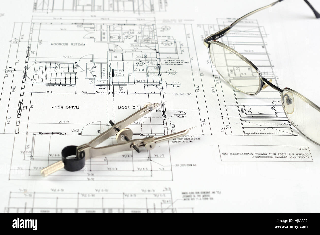 drawings of building homes and Tools Stock Photo - Alamy