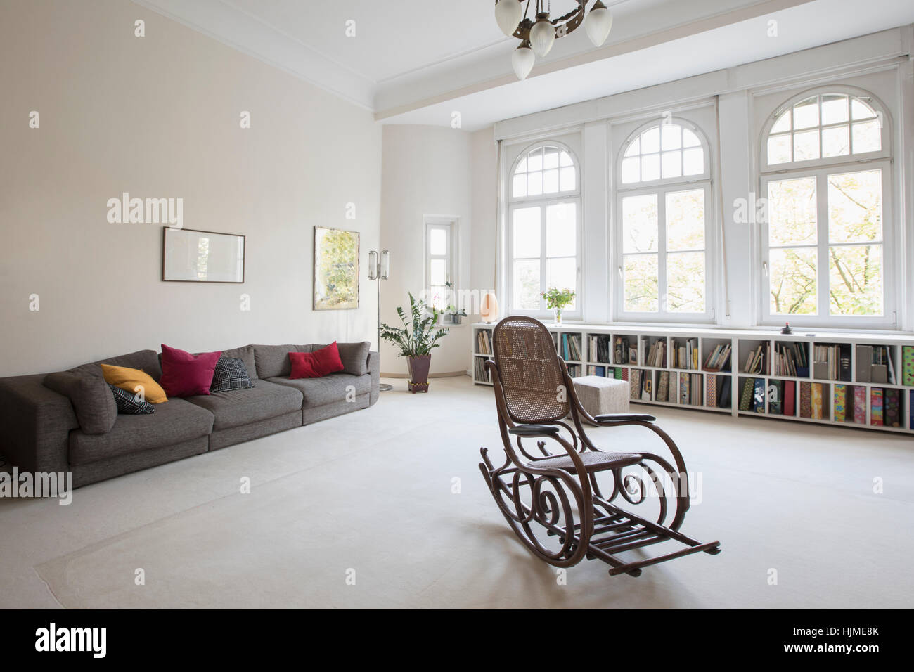 Rocking chair living room hi-res stock photography and images - Alamy