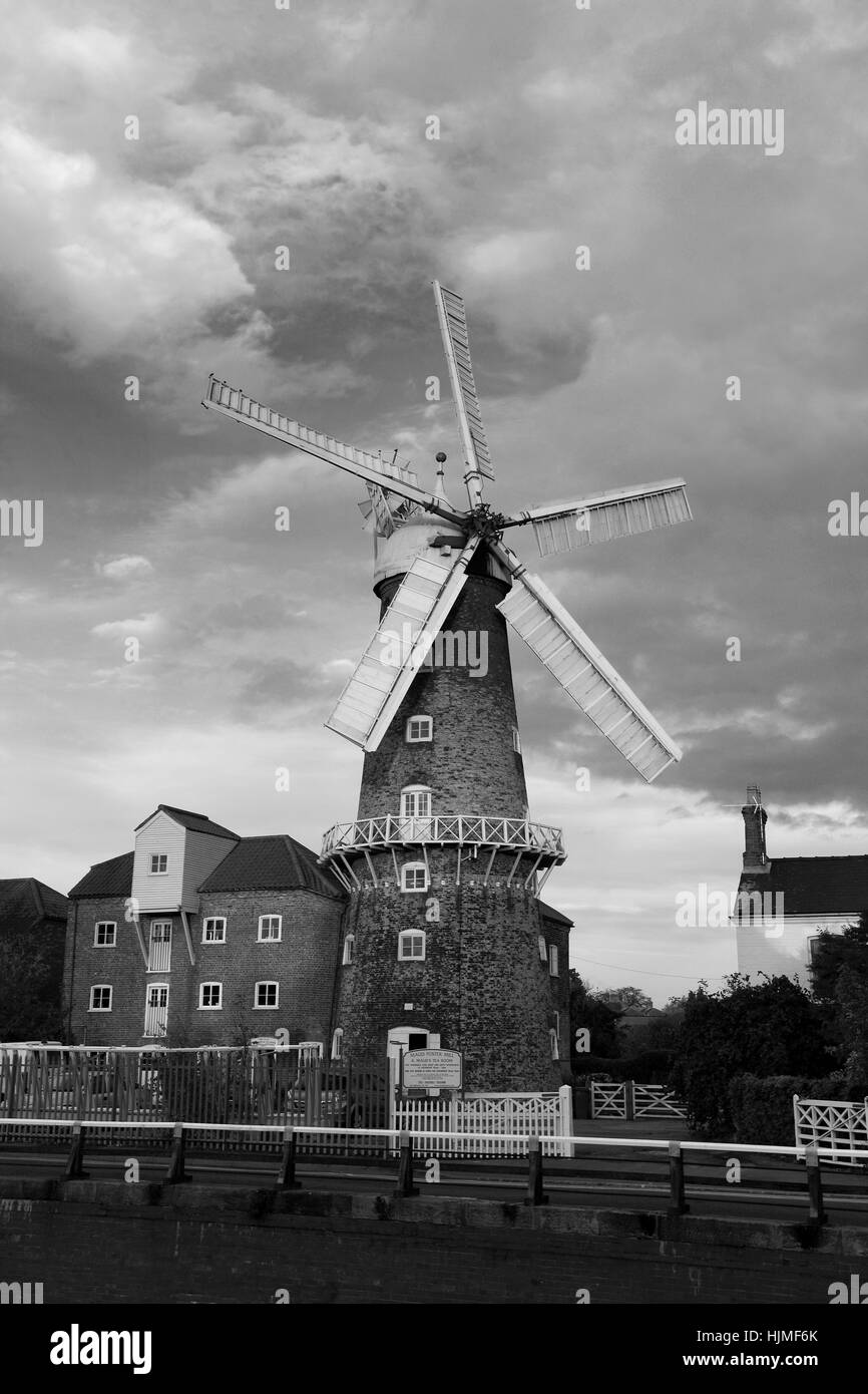 Maud foster windmill Black and White Stock Photos & Images - Alamy