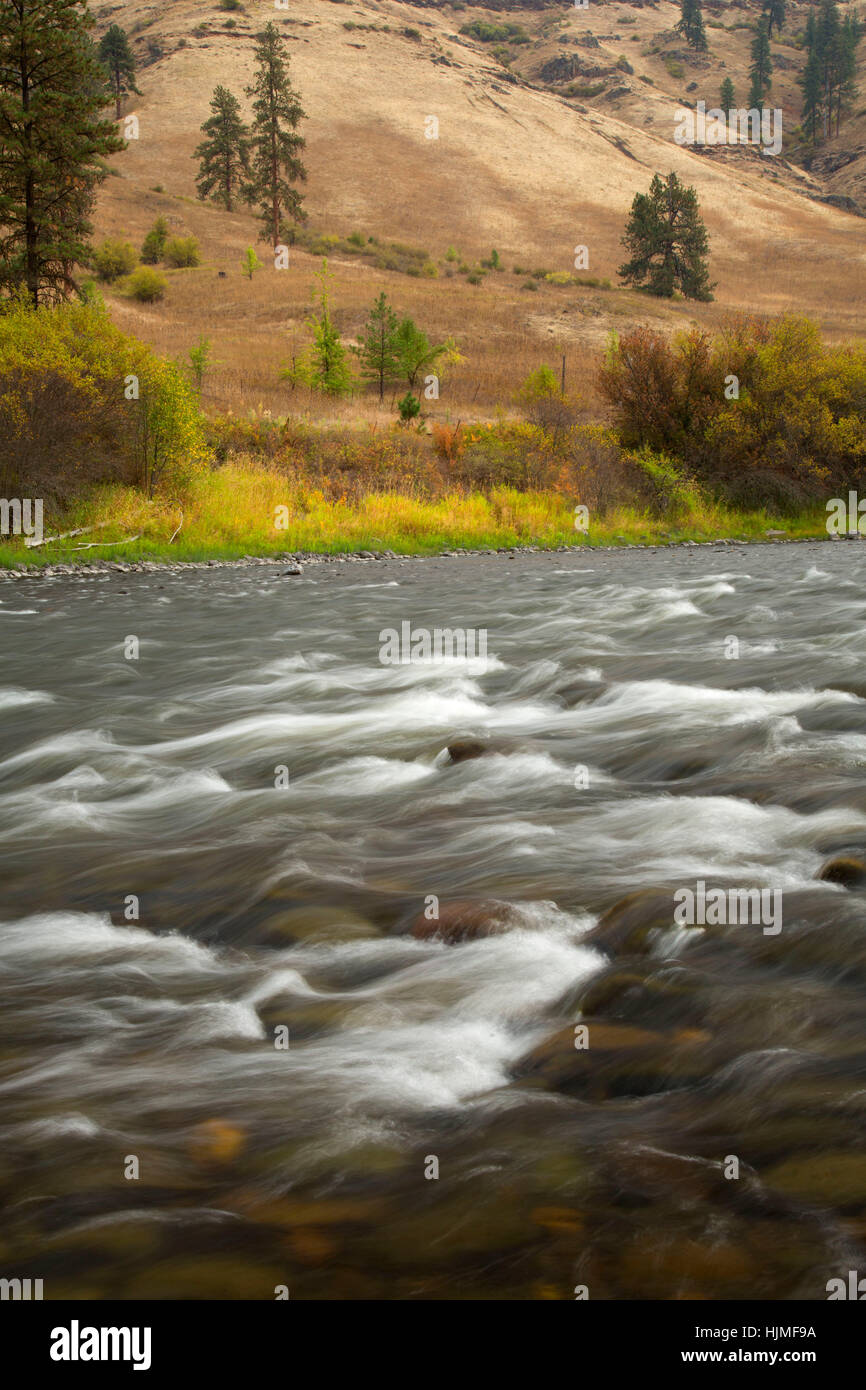 Wallowa River, Minam State Park, Oregon Stock Photo - Alamy