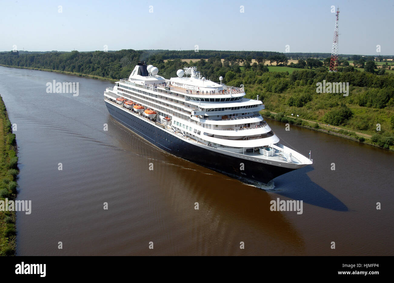 cruise ship, flag, netherlands, rotterdam Stock Photo - Alamy