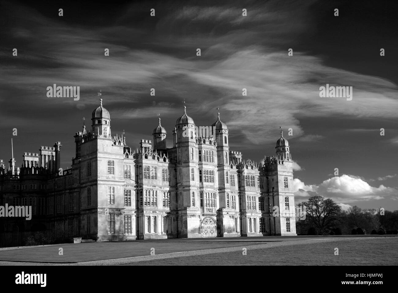 The West Golden Gate Elevation of Burghley House Stately Home ...