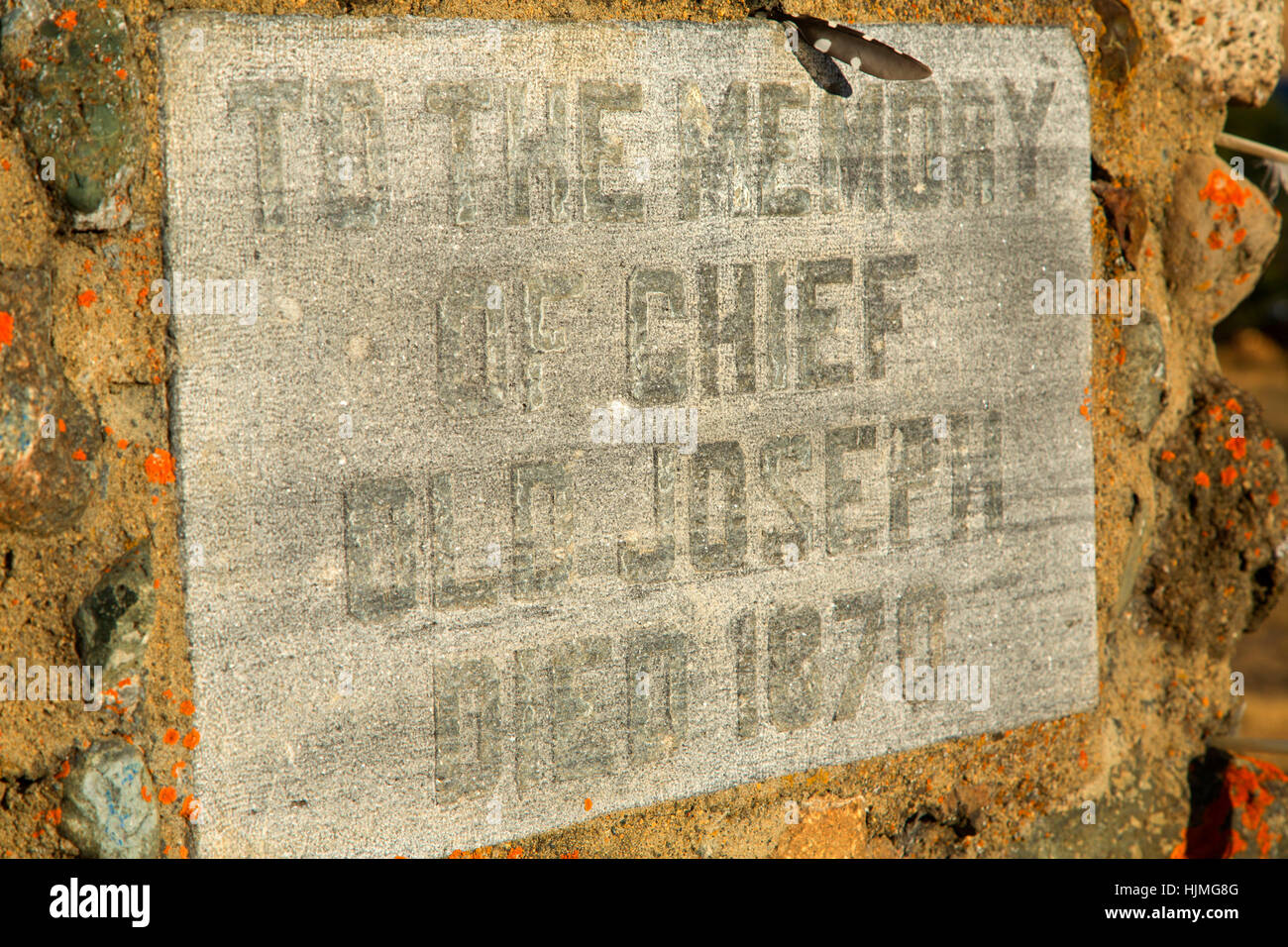 Chief joseph grave hi-res stock photography and images - Alamy