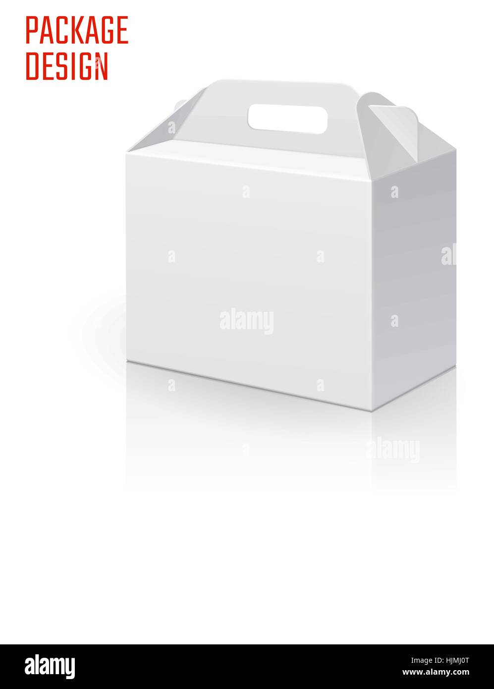 White carton pack blank Stock Vector Images - Alamy