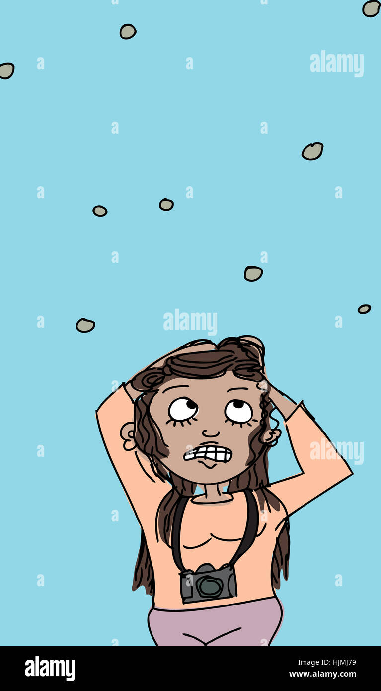 Cartoon stressed out woman hi-res stock photography and images - Alamy