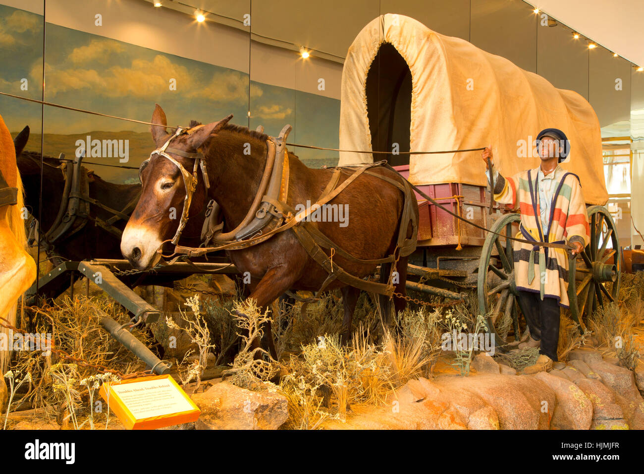 Museum diorama, National Historic Oregon Trail Interpretive Center ...
