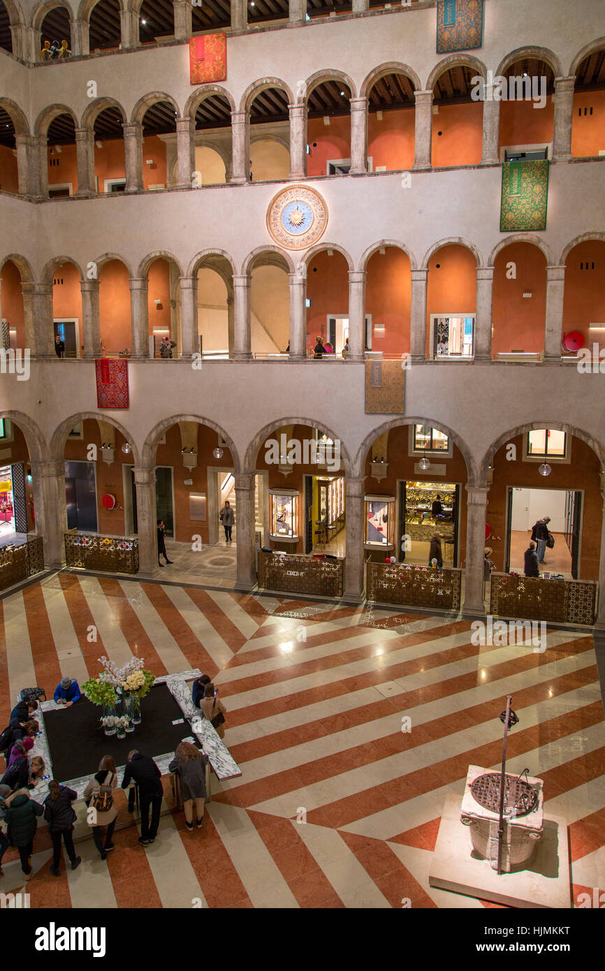 Interior of Fondaco dei Tedeschi (b. 1228) - now a department store ...