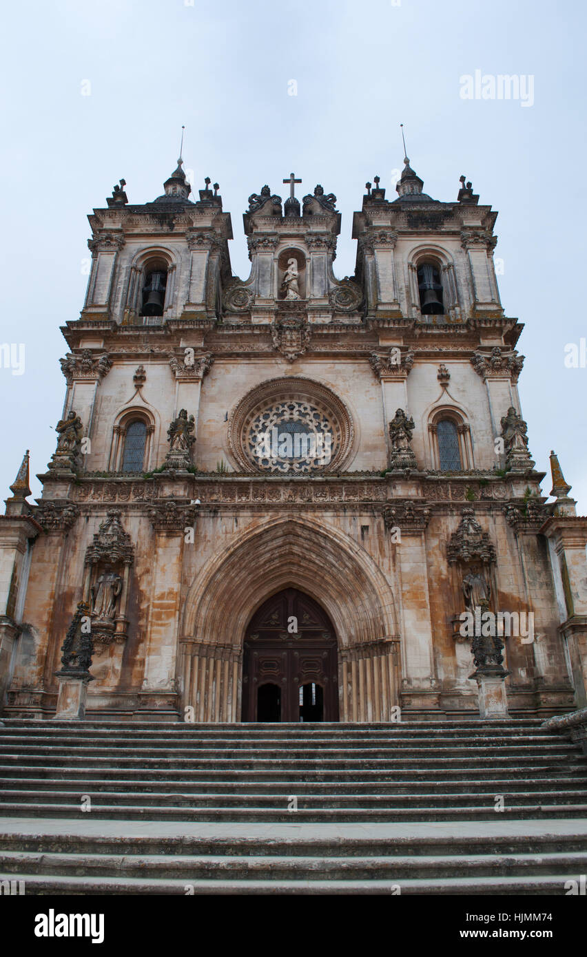 Portugal: the medieval Roman Catholic monastery of Alcobaca, founded in ...
