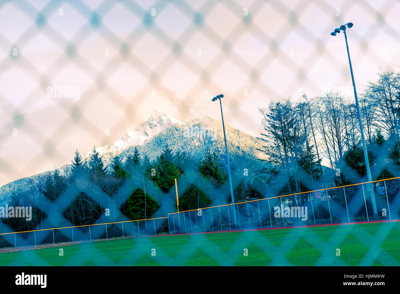 View of Mount Verstovia and Mt. Arrowhead as seen from Moller Field in ...