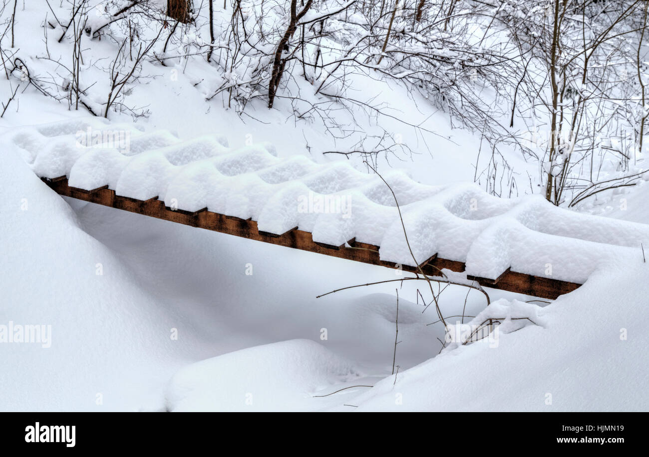 Rustic winter wonderland wooden hi-res stock photography and images - Alamy