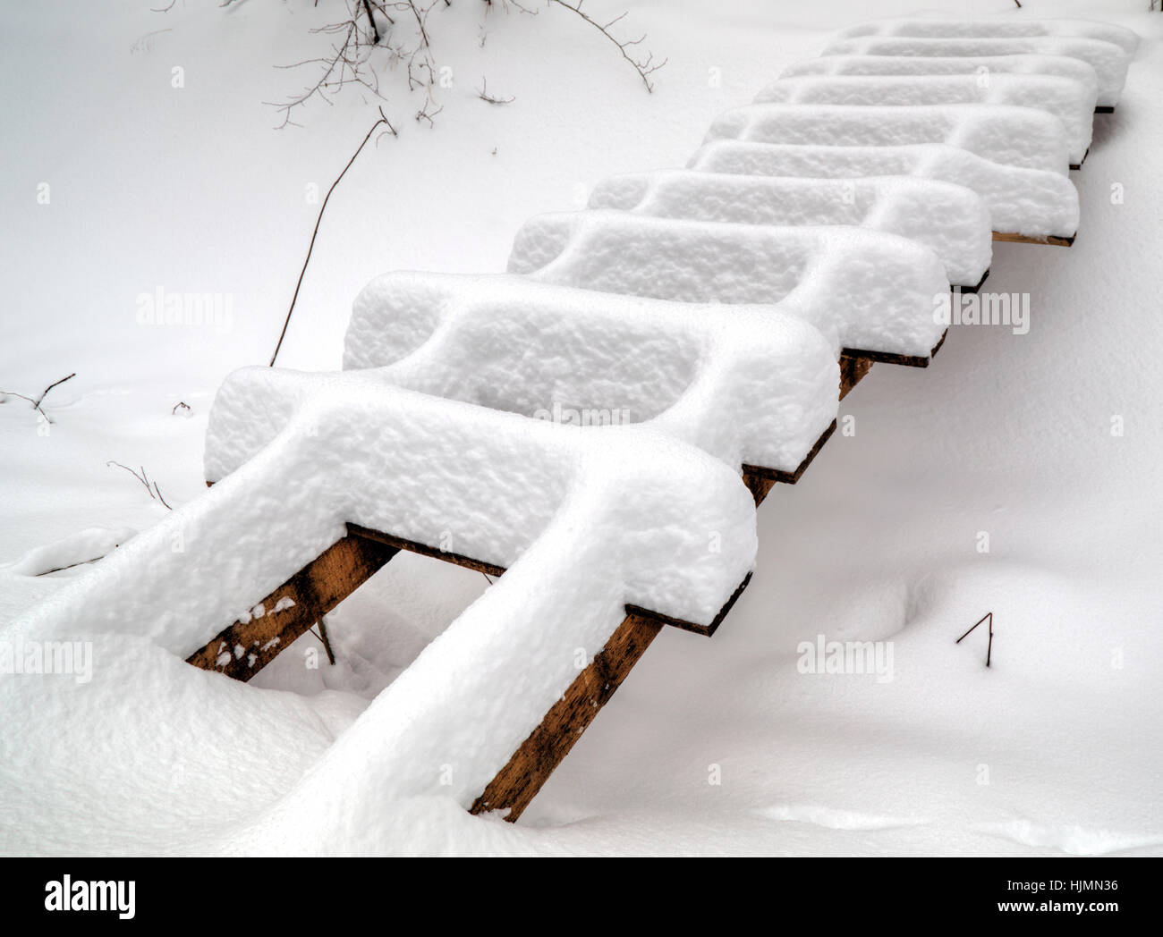 Rustic winter wonderland wooden hi-res stock photography and images - Alamy