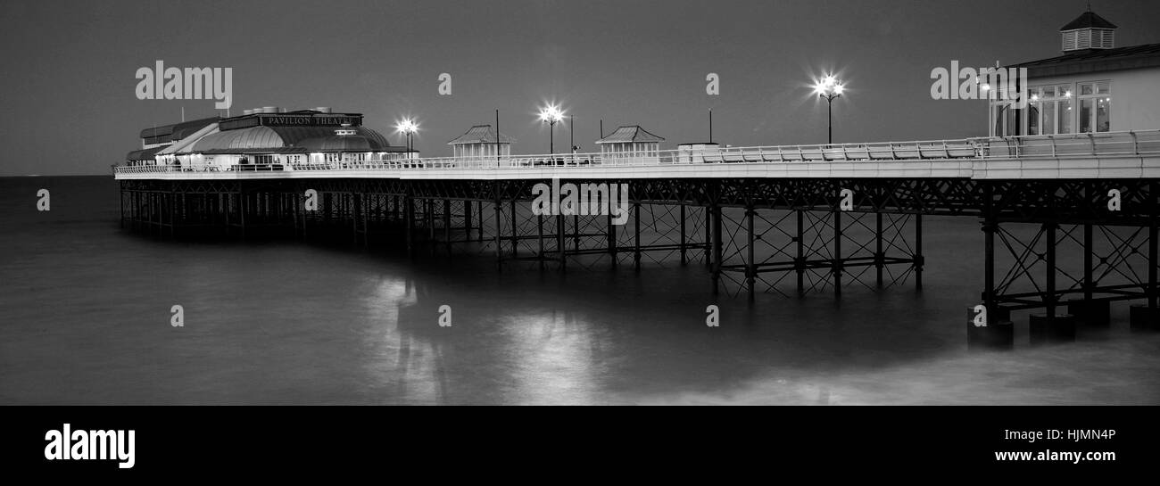 Summer, promenade, pier and Pavilion Theatre, Cromer town, North ...