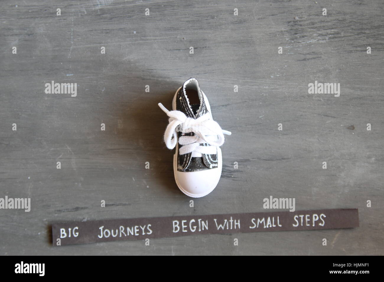 Inspirational quote big journeys hi-res stock photography and images ...