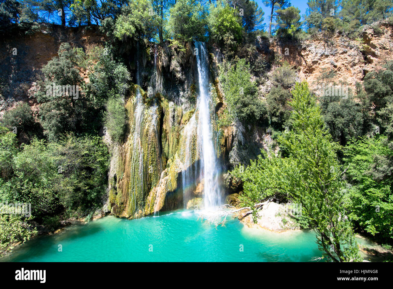 Waterfall in Provence, Cascade de Sillans Stock Photo - Alamy