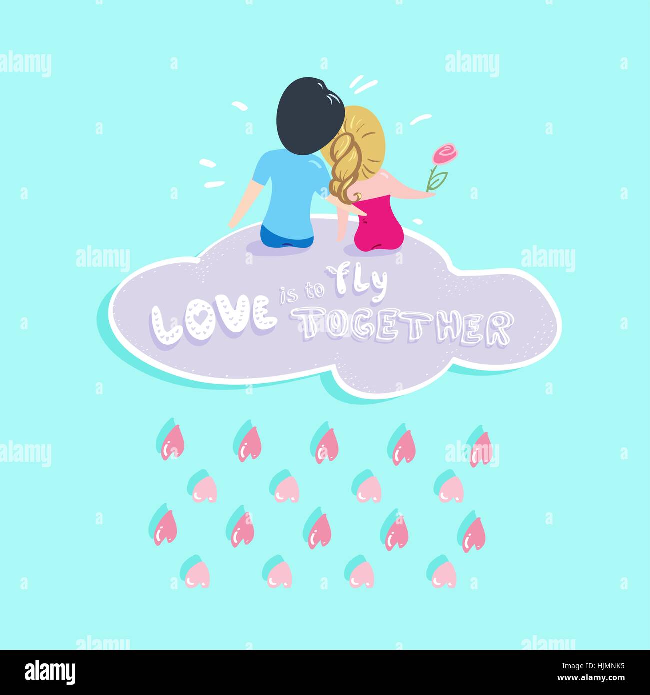 Funny girl love symbol Stock Vector Images - Alamy