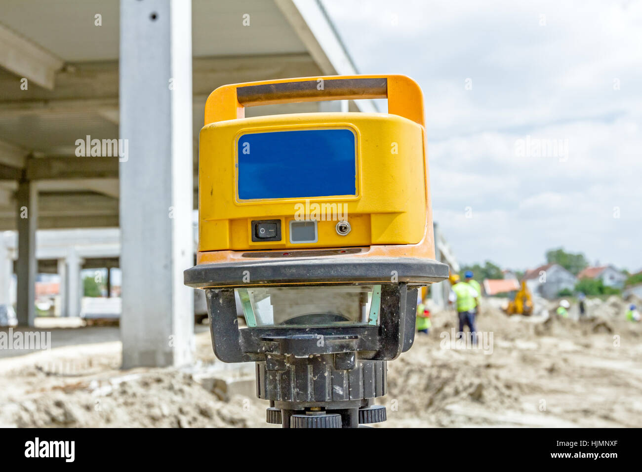 Red laser is leveling device central device to level construction site ...